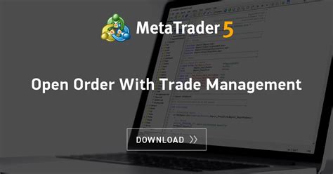 Free Download Of The Open Order With Trade Management Script By Maakbarofficial For