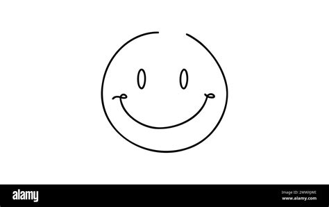 Smiling Face With Smiling Eyes Emoticon Line Icon Outline Vector Sign Linear Style Pictogram