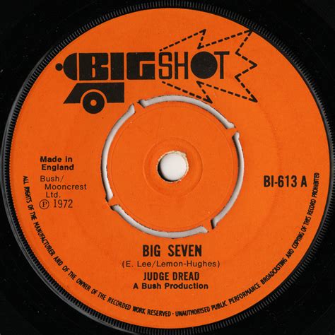 Judge Dread Big Seven Releases Discogs