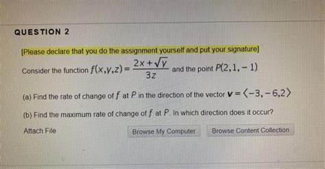 Solved Question 2 Please Declare That You Do The Assignment