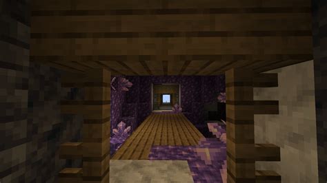 Rare Mineshaft Through Center Of A Geode Found Under My Base R Minecraft