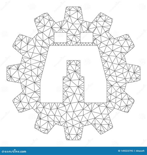 Binoculars Find Options Vector Mesh 2d Model Stock Vector