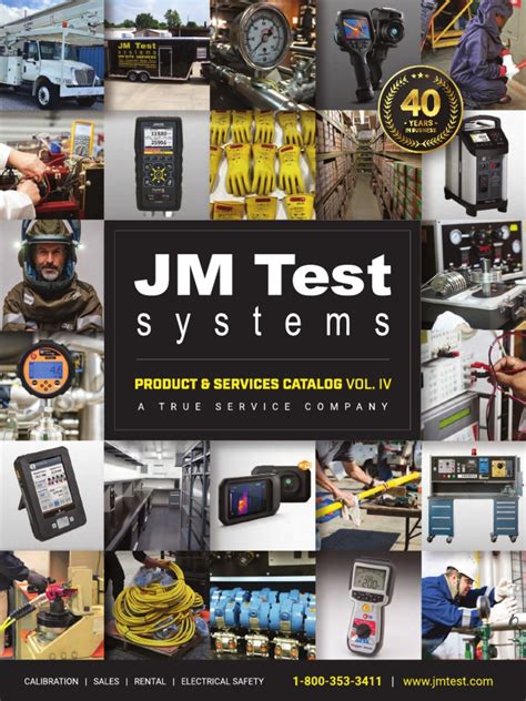 Jm Test Systems Product And Services Catalog Vol 4 Pdf Pdf Calibration Insulator Electricity