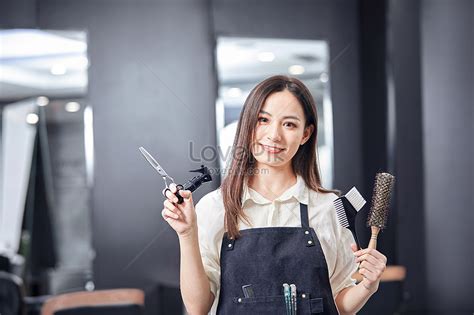 여성 미용사 사진 무료 다운로드 Lovepik