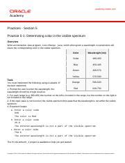 JFo 5 Practice Pdf Academy Oracle Practices Section 5 Practice