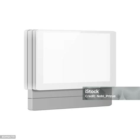 무역 전시회 디스플레이 스탠드 그림을 흰색 배경에 고립 3차원 형태에 대한 스톡 벡터 아트 및 기타 이미지 3차원 형태 Publicity Event 간판 Istock