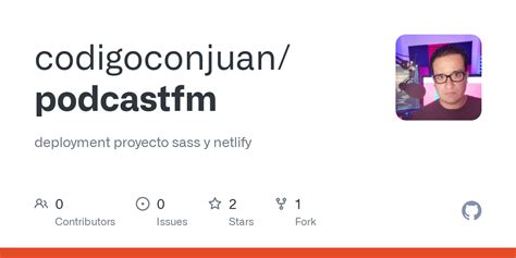 GitHub Codigoconjuan Podcastfm Deployment Proyecto Sass Y Netlify