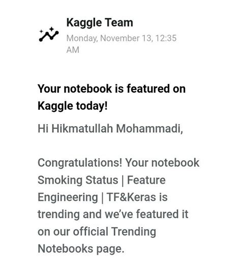 My Notebook On Tfandkeras On Kaggles Trending Notebooks Hikmatullah