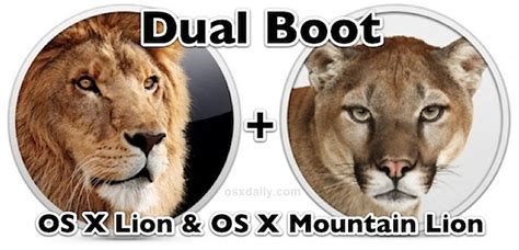 How To Dual Boot OS X Lion OS X Mountain Lion