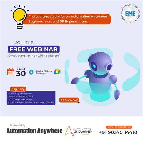Freewebinar Rpa Roboticprocessautomation July30th July2022… Eme