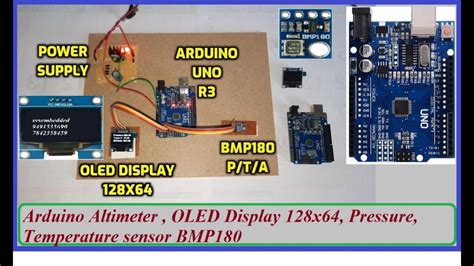 Arduino Altimeter Oled Display 128×64 Pressure Sensor Bmp180