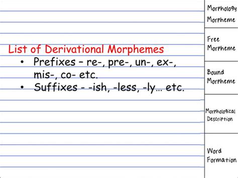 Morphology Linguistics Pptx Geology Science