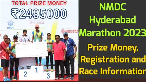 Nmdc Hyderabad Marathon 2023 Registration Prize Money And Race Information Youtube