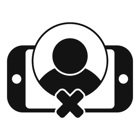 Premium Vector Smartphone Showing User Account Being Deleted From