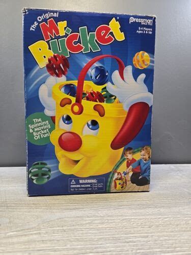 The Original Mr Bucket Game Spinning And Moving Bucket Of Fun Pressman