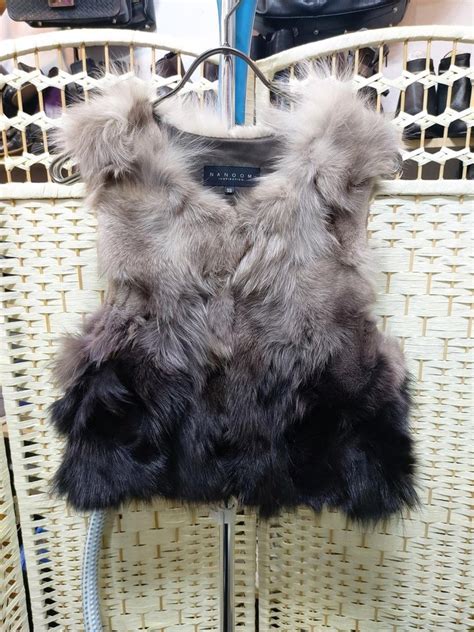 천연모피 여우퍼 숏베스트 55 세컨웨어