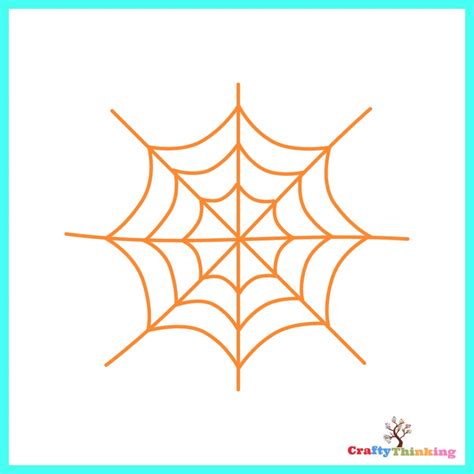 How To Draw A Spiderweb Step By Step Craftythinking