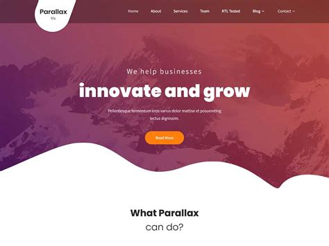 Free Parallax Wordpress Theme By Skt Themes On Dribbble
