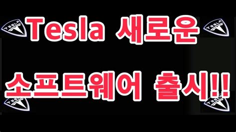 Tesla 새로운 소프트웨어 출시 테슬라 투자 미국주식 Youtube