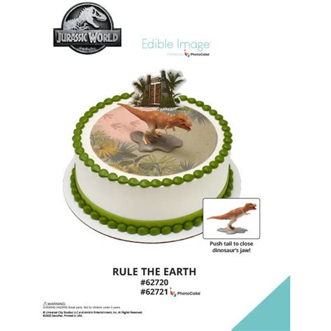 Jurassic World Rule The Earth The Magic Of Cakes® Photocake® Enhanced