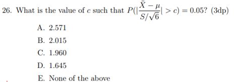 Solved What Is The Value Of C Such That Chegg