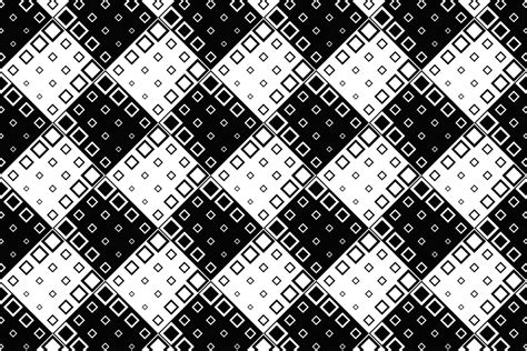 Seamless Monochrome Square Pattern Grafik Von Davidzydd · Creative Fabrica