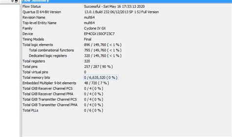 基于fpga的64bit算术乘法器设计verilog代码quartus仿真