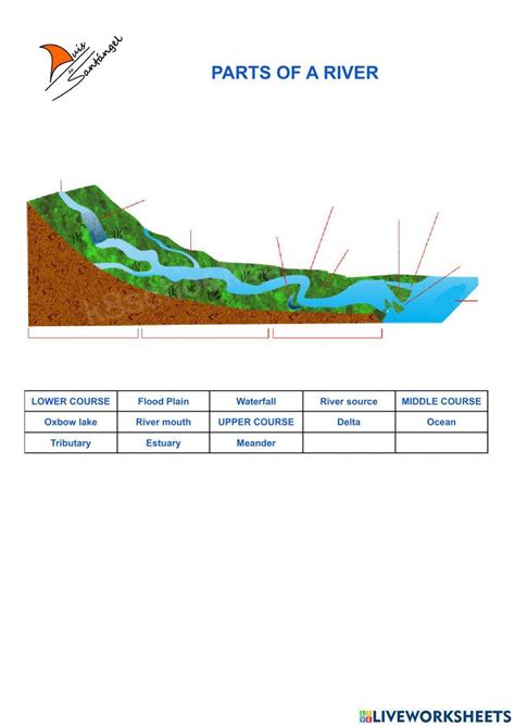 Parts Of A River Live Worksheets Worksheets Library