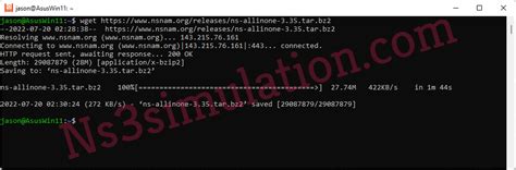 Execution Of Ns3 In Wsl Install Ns3 On Wsl