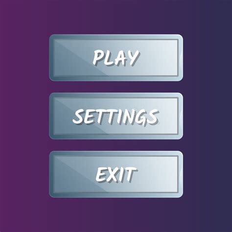 Blue Options Panel Settings Set Stock Vector Illustration Of Button Exit 104971950