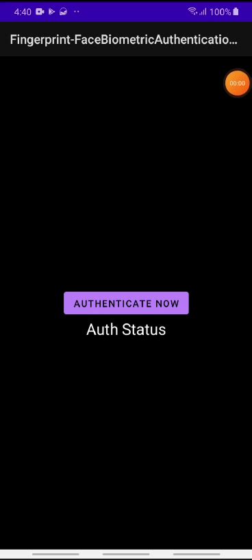fingerprint biometric authentication android