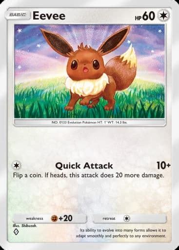Eevee Space Time Smackdown 126 208 1 Diamond Pokémon Tcg Pocket