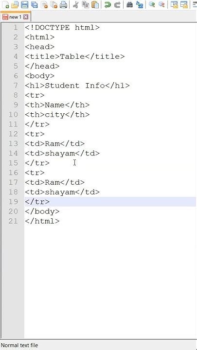 create table using html shorts coding shortsfeed programming