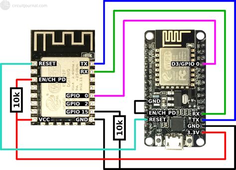 Programming Esp 12e Esp 12f Nodemcu With Arduino Ide Circuit Journal