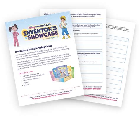Invention Brainstorming Guide The Young Inventors Club