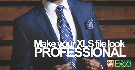 Simple Tricks To Make An Excel Workbook Look Professional