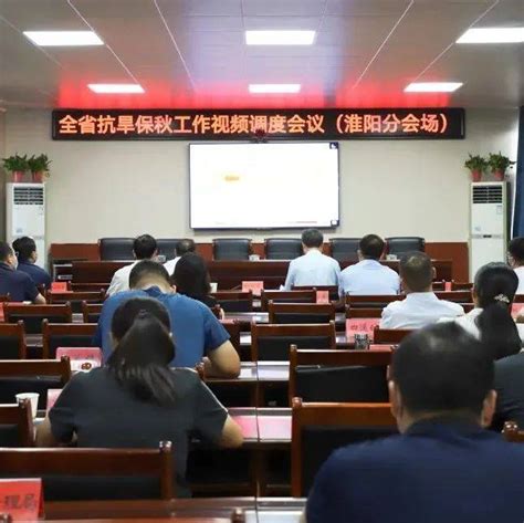 淮阳区组织收听收看全省、全市抗旱保秋工作视频调度会议灌溉王献超抗旱