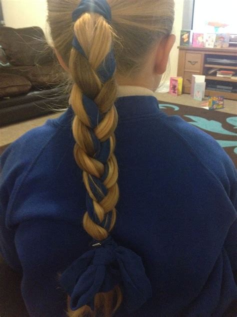 Ribbon Braid Track Hairstyles Hair Scarf Styles Ball Hairstyles
