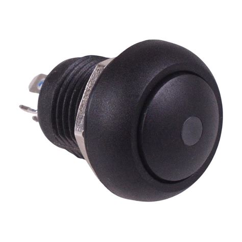 Black On Off Latching Mm Push Button Switch IP SPST