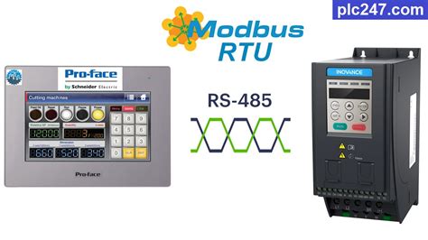 Hmi Proface Modbus Rtu Inovance Md200 Tutorial