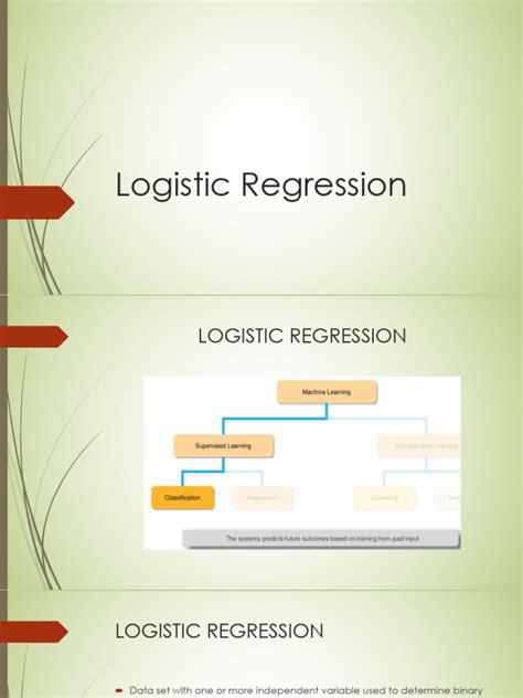 logistic regression pdf