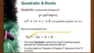 Presentation Module Pdf Quadratic Equations PDF