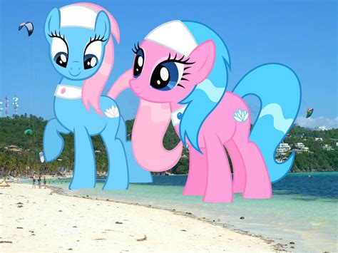 Spa Ponies At The Beach By Theotterpony On Deviantart