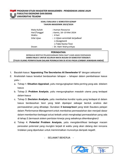 Soal Evaluasi 1 Pdf Cost Of Living Performance Appraisal
