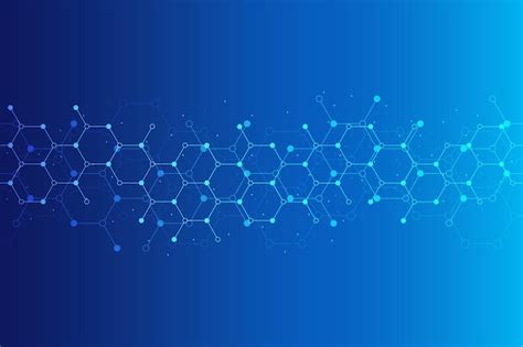 Premium Vector A Blue Background With A Network Of Connected Lines And Dots