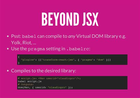 Intro To Jsx Build With Browserify And Webpack Speaker Deck