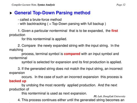 Compiler Lecture Note Syntax Analysis Ppt Download