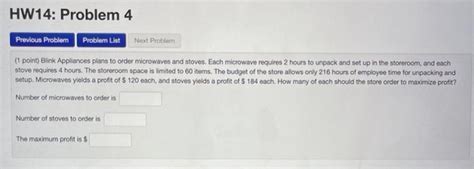 Solved HW14 Problem 3 Previous Problem Problem List Next Chegg Com