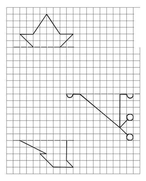 Дорисуй картинку по клеточкам
