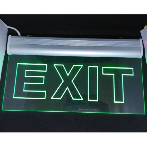 Acrylic Emergency Exit Sign LED Exit Sign Exit Sign Furniture Home Living Home Improvement